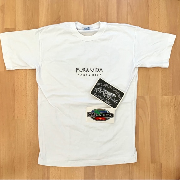 Shirts | Free Stickers Pura Vida Costa Rica Graphic Tee | Poshmark